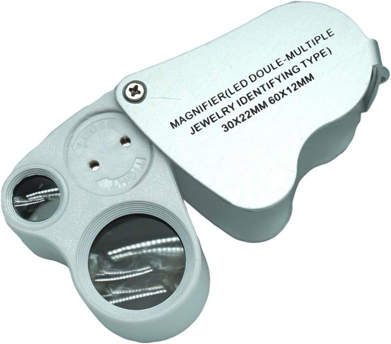Jewelry Magnifier Slide Out LED lluminated Jeweler Loupe Pocket ...