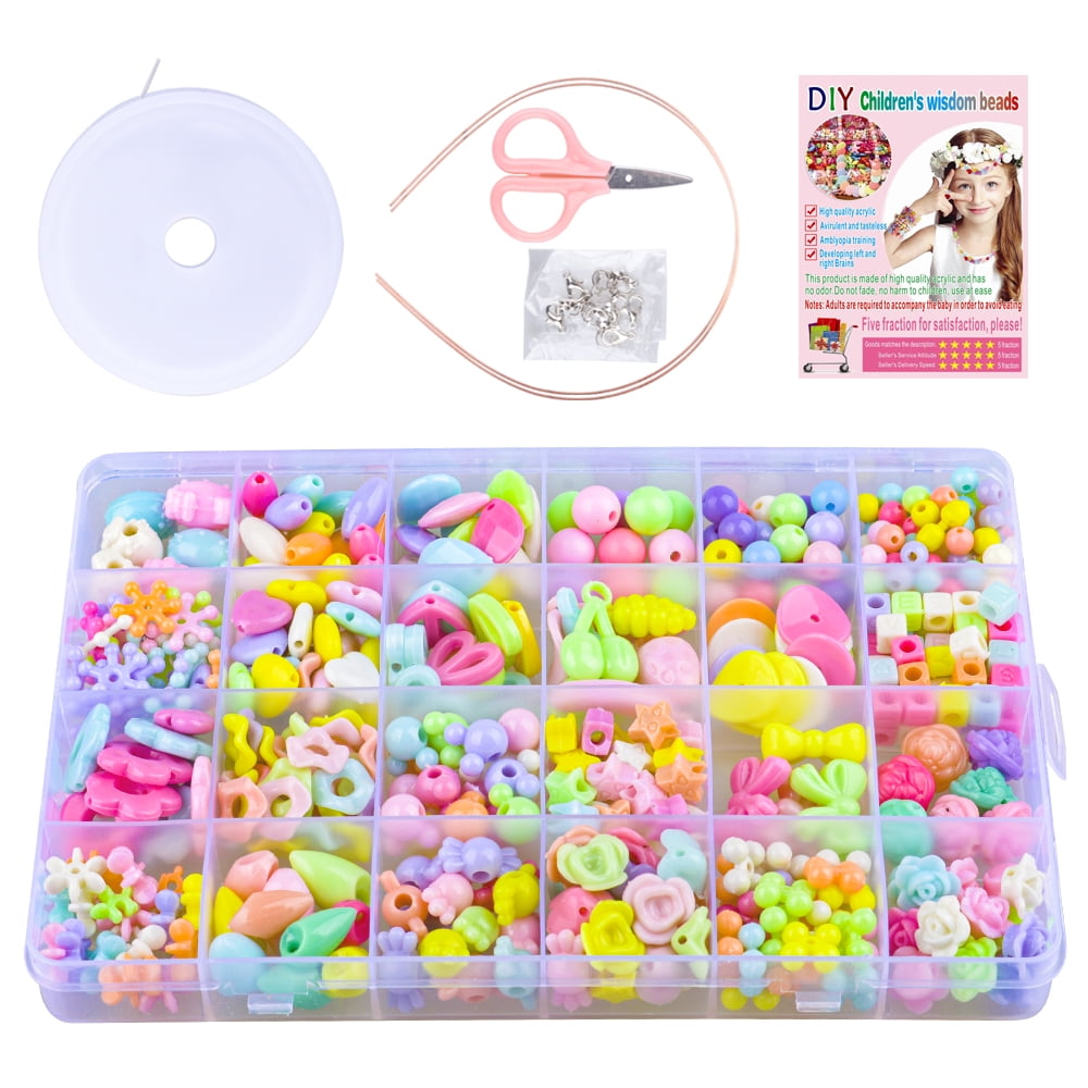 Jewelry Making Kit for Girls Ages 4-8, DIY Crafts, Birthday Gift ...