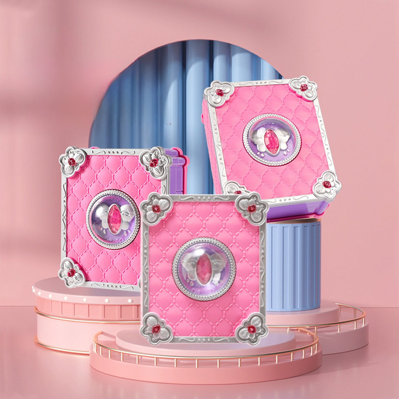 Jewelry Making Sticker Gift Box | DIY Accessory Set Pink | ABS Material ...