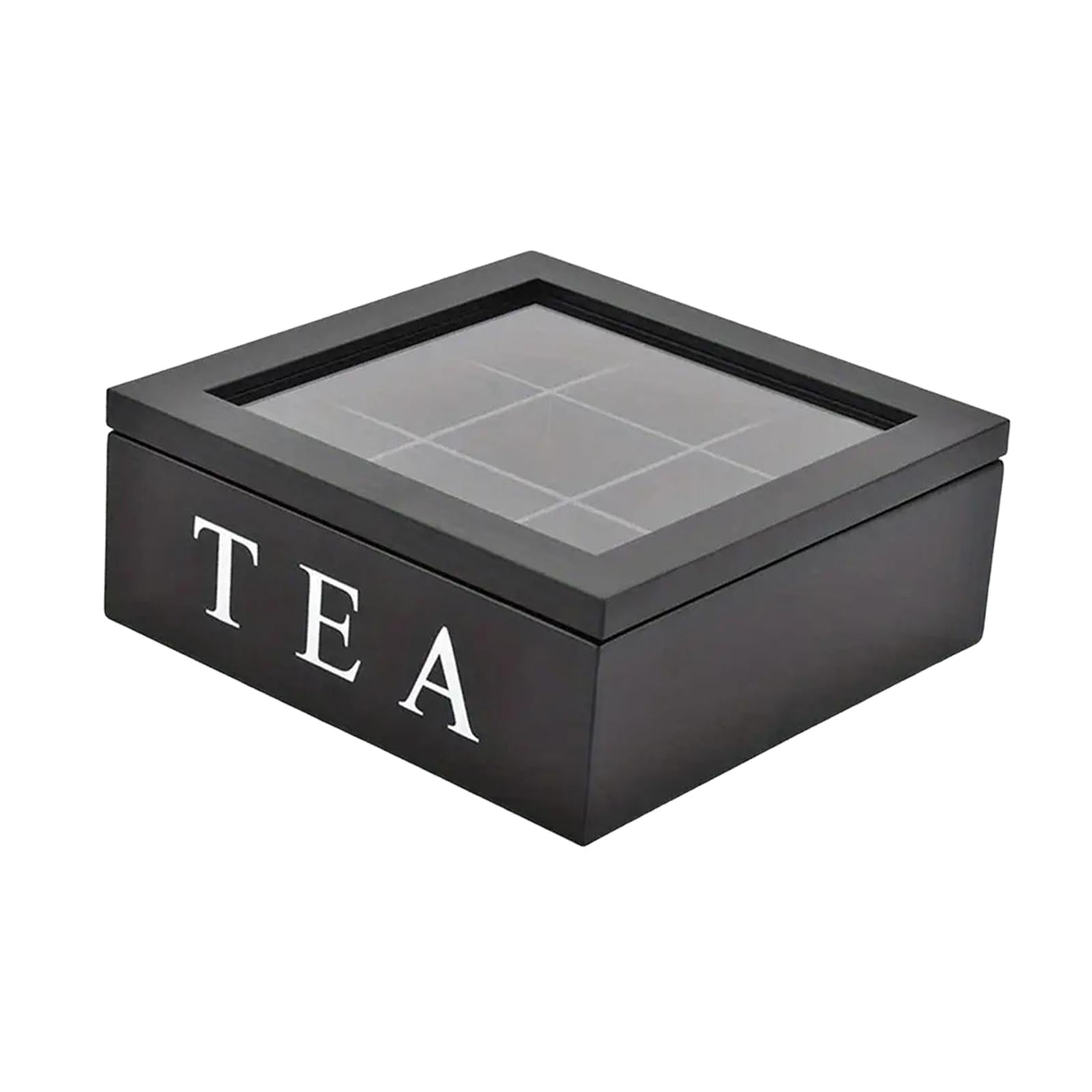Jewelry Organizer Tea Box Storage Organizer Wood Jewelry Box Solid Wood ...