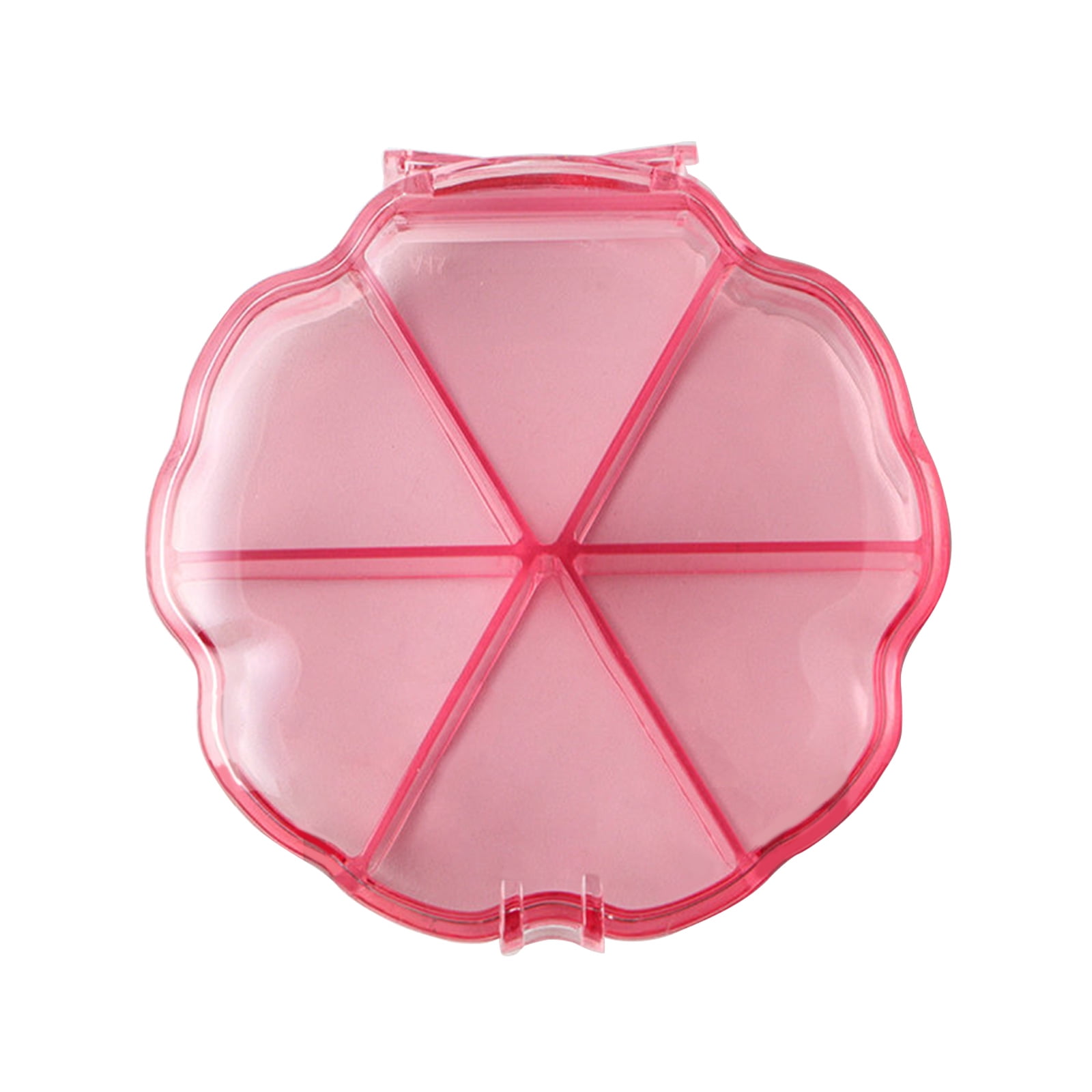 Jewelry Organizers Box,6 Grids Clear Plastic Organizers Box Nails ...