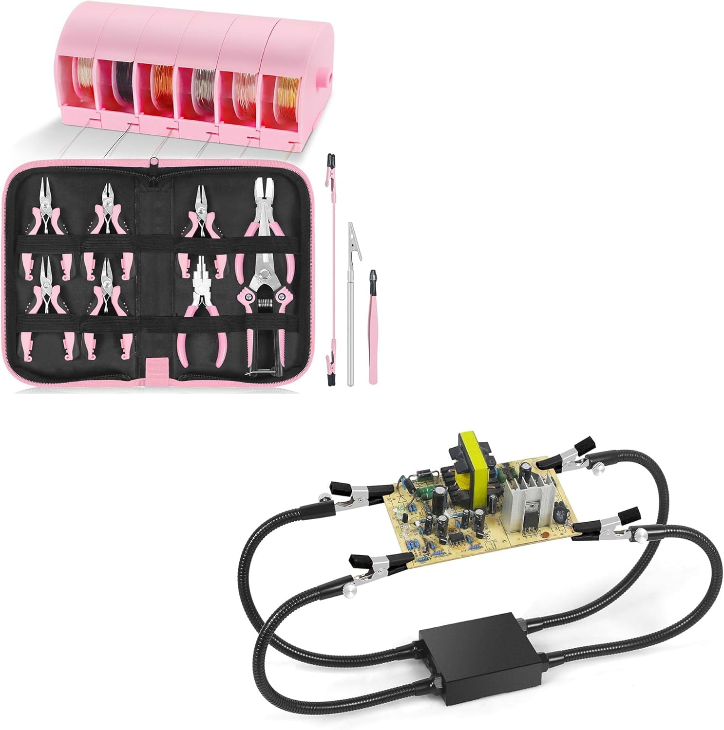 Jewelry Pliers Set Jewelry Making Tools, Pink Jeweler Pliers with ...