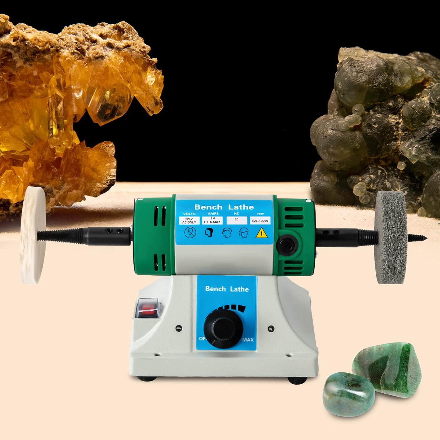 Jewelry Polisher, 320W Bench Buffer Polisher Jewelry Grinder Bench ...