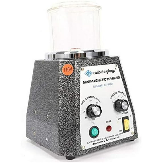 Jewelry Polisher Tumbler 3.93 Inch Mini Magnetic Grinding and Polishing ...