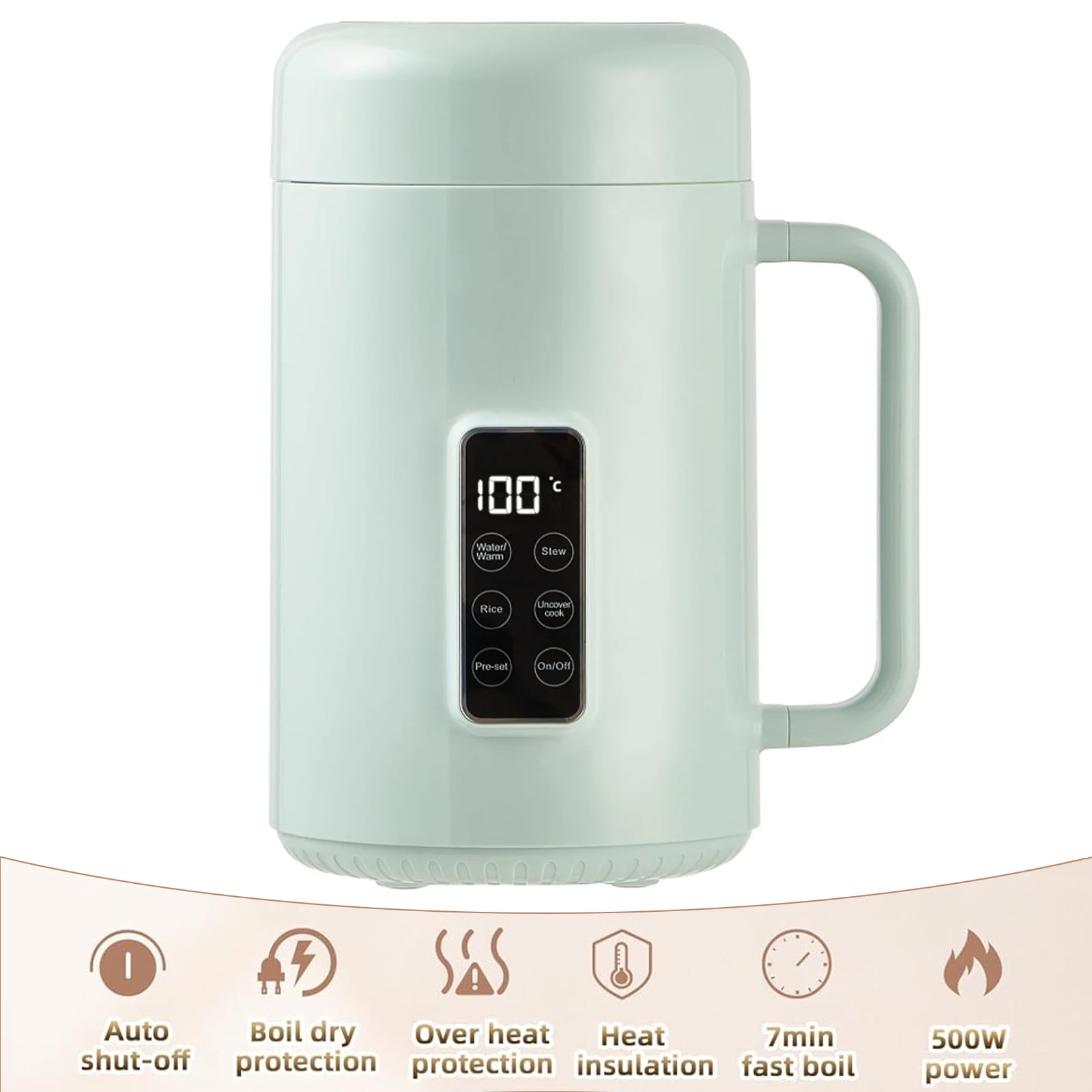 Jewelry Portable Electric Pot for Cooking Dorm Room - 34oz Non-stick ...