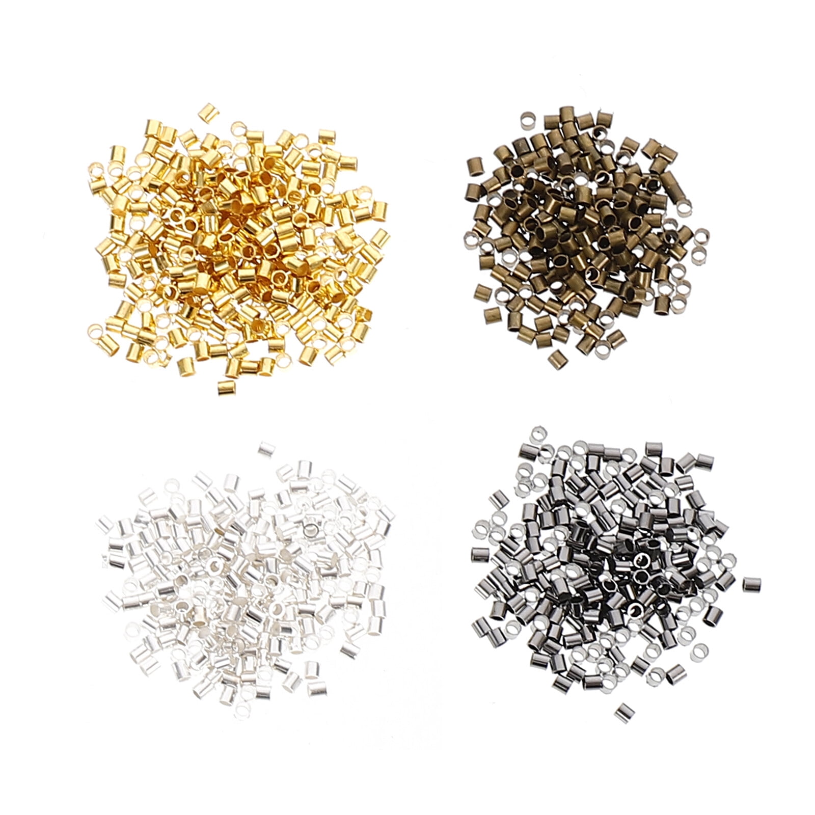 Jewelry Positioning Beads 2000 Pcs Making DIY Tube Keychain Spacer ...