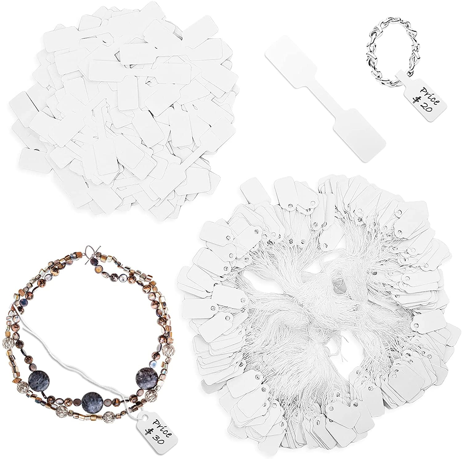 Jewelry Price Tags, SourceTon 200 Pieces Blank Jewelry Price Tags ...
