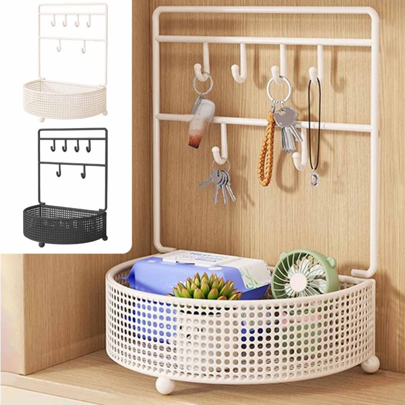 Jewelry Rack Organizer, Desktop Trinket Display, Hangable Shelf, Iron ...