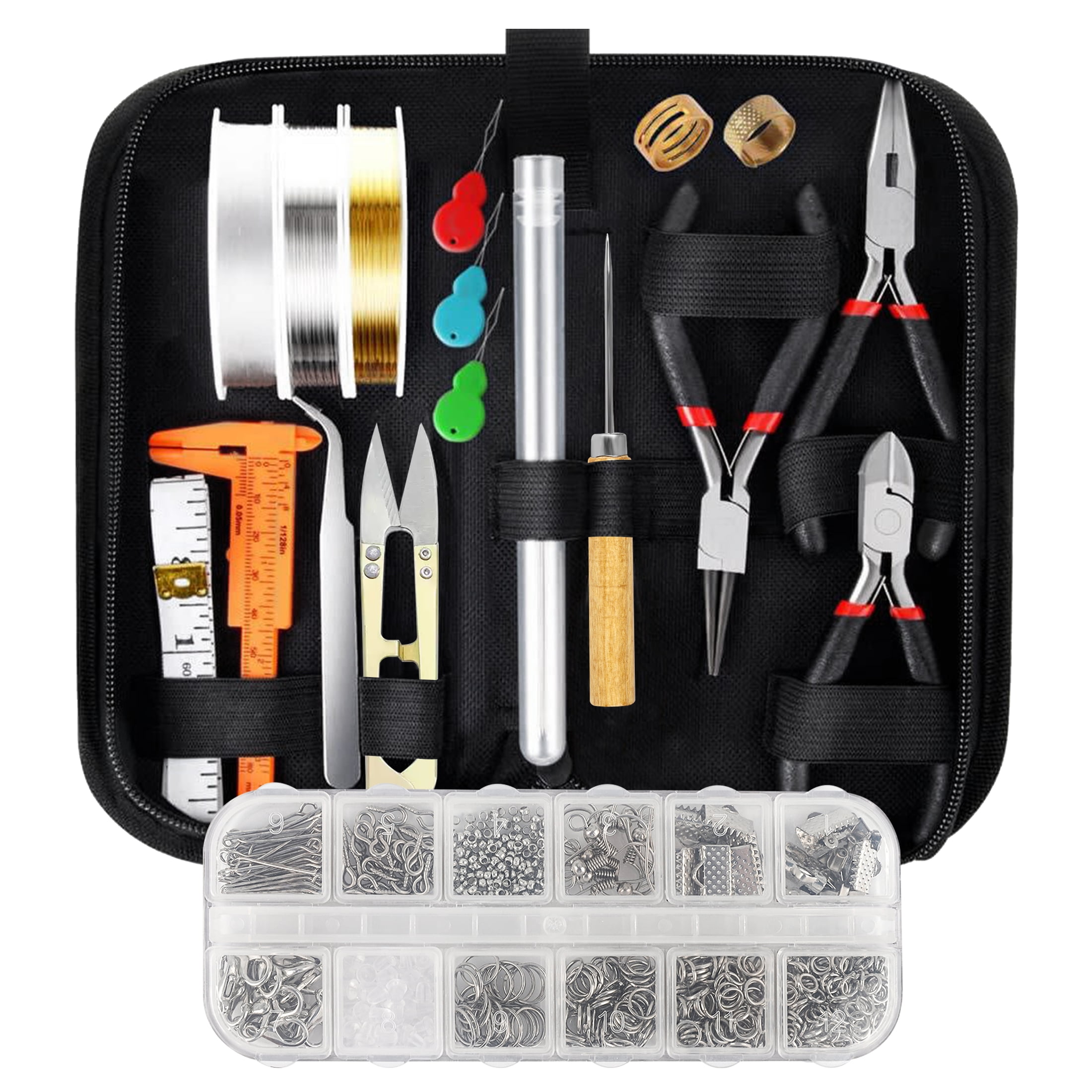 EEEkit Jewelry Repair Kit with 22 Tools and 845 Jewelry Findings for ...
