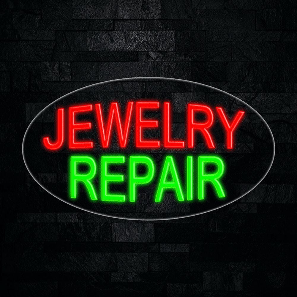 Jewelry Repair LED Neon Sign 28"L x 16"H #34228 - Walmart.com
