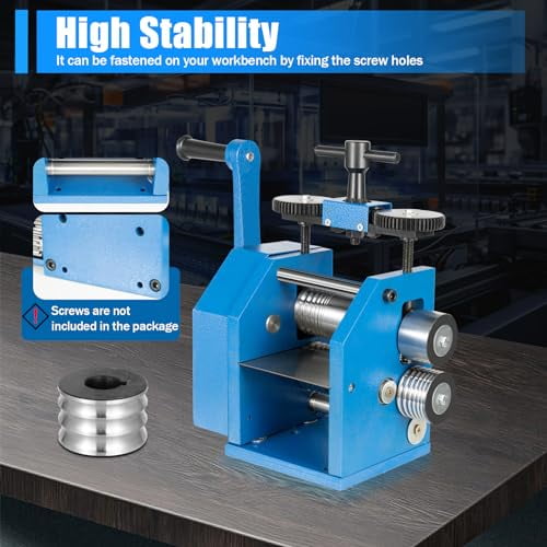 Jewelry Rolling Mill Machine, 75 MM Manual Combination Rolling Mill ...