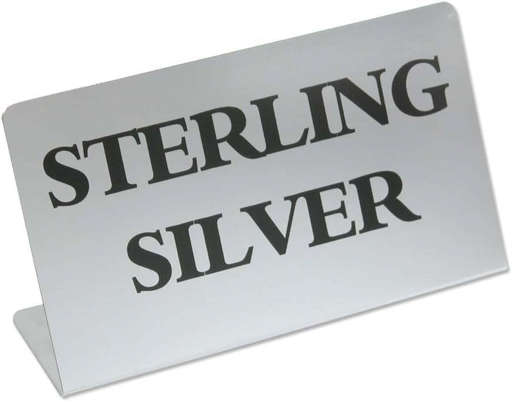 Jewelry Showcase Sign - Sterling Silver - Walmart.com