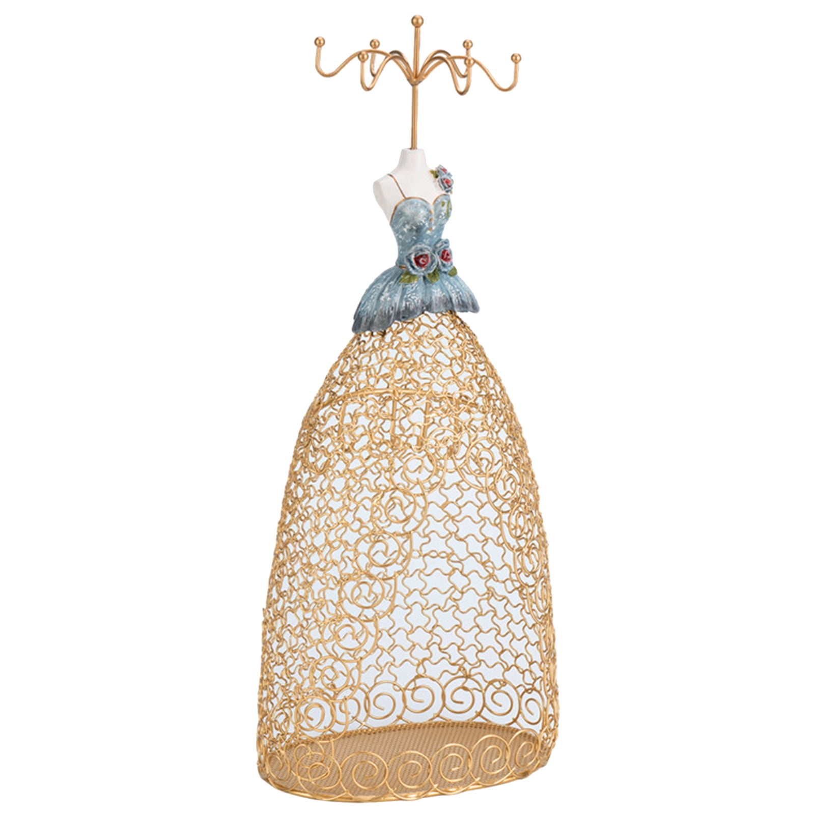 Jewelry Stand Holder, Elegant Lady Model Earring Display Rack Mannequin ...