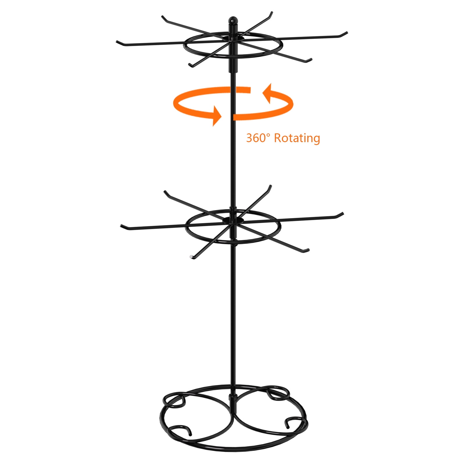Jewelry Stand Organizer,2-Tier Rotating Necklace Organizer,Spinning ...