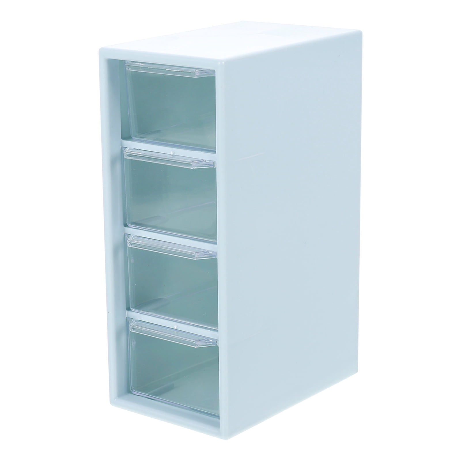 Jewelry Storage Box Desk Drawer Type Case 4 Organizer Bins Container ...