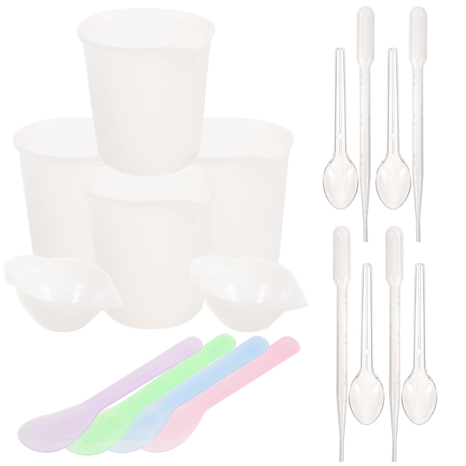 Jewelry Supplies Silicone Tool Epoxy Resin Mixing Set Making Measuring ...