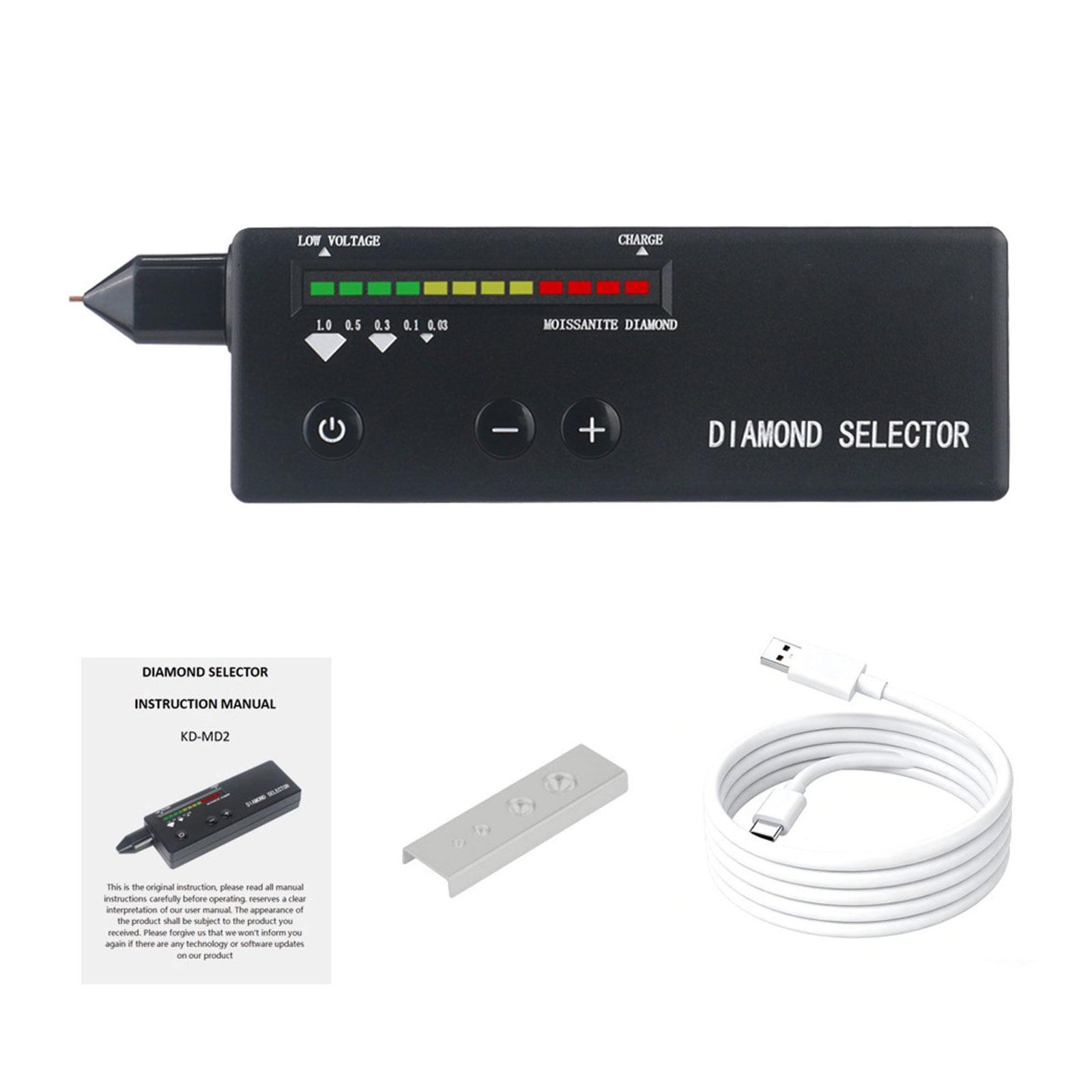 Jewelry Tester Pen USB C Rechargeable Hardness Tester Ensuring Accurate ...