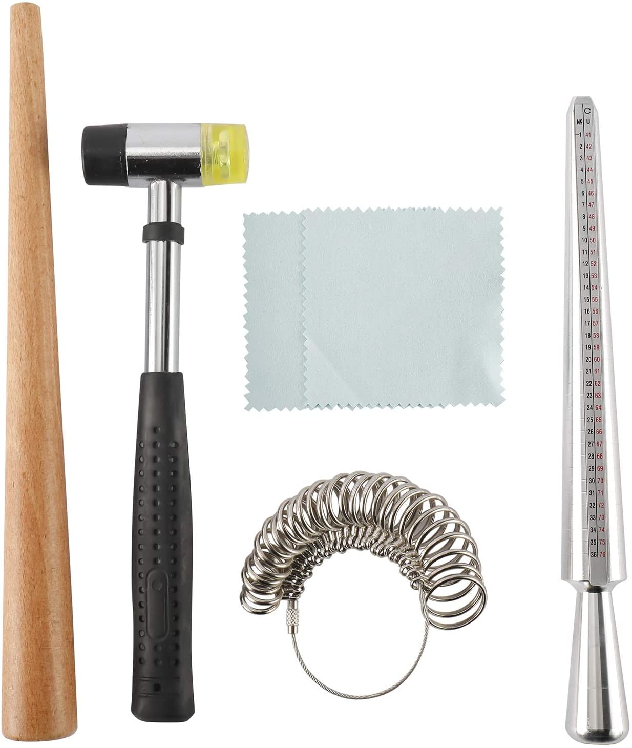 Jewelry Tools, Double Heads Jewelry Rubber Hammer, Measuring Stick Ring ...