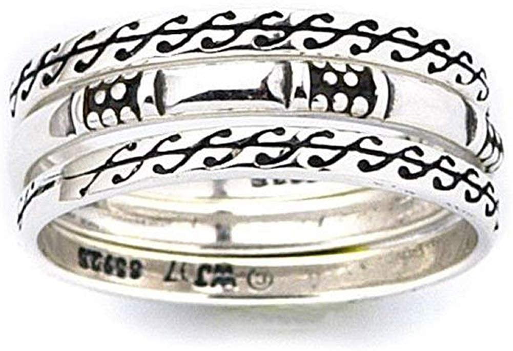 Jewelry Trends Sterling Silver Scroll Design Stackable Ring Set Whole ...