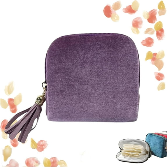 Jewelry Zippered Pocket Case Travel Jewelry Bag Portable Organizer ...