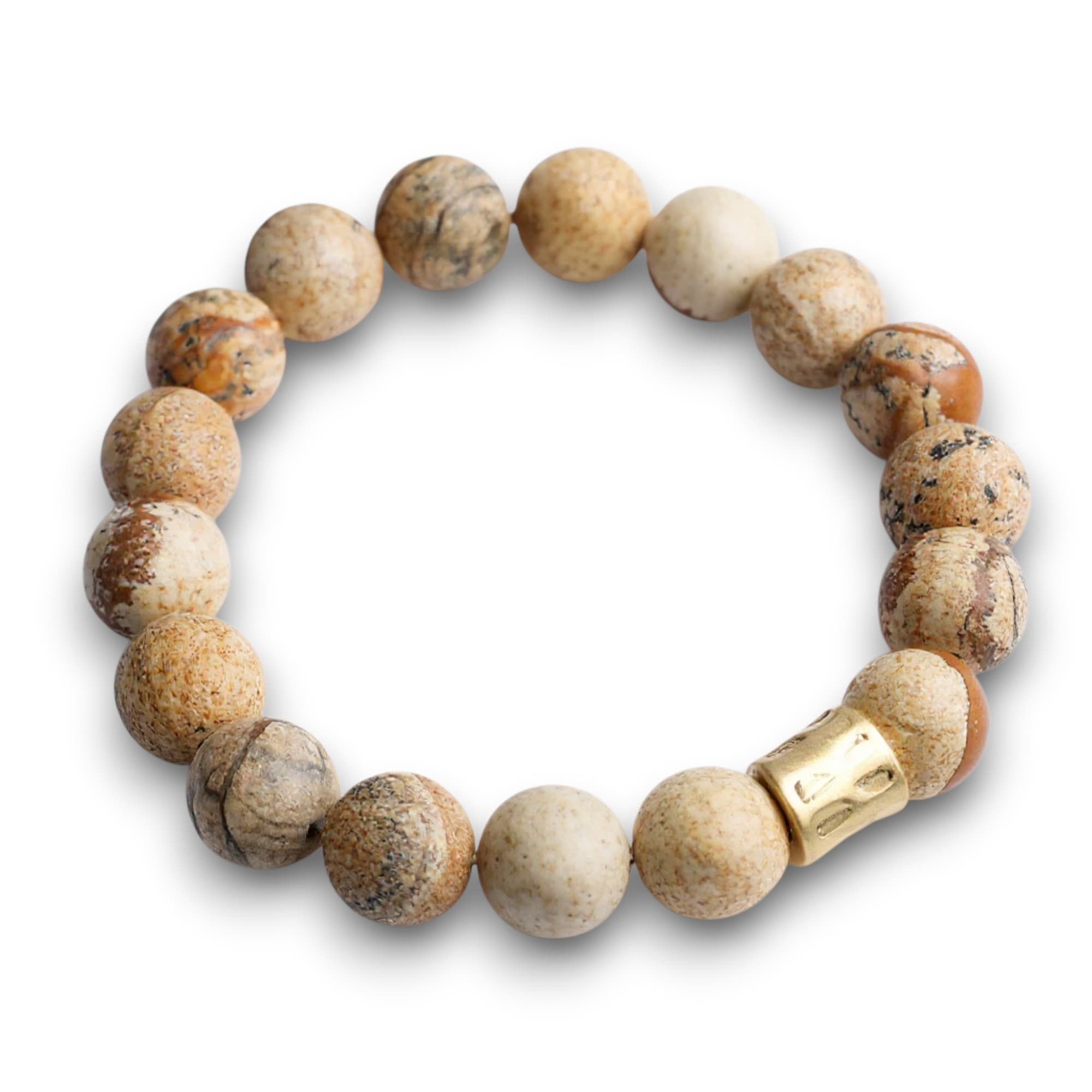 Jewelry by Sweet Pea Jasper Beaded Stretch Bracelet, 12mm Genuine Semi ...