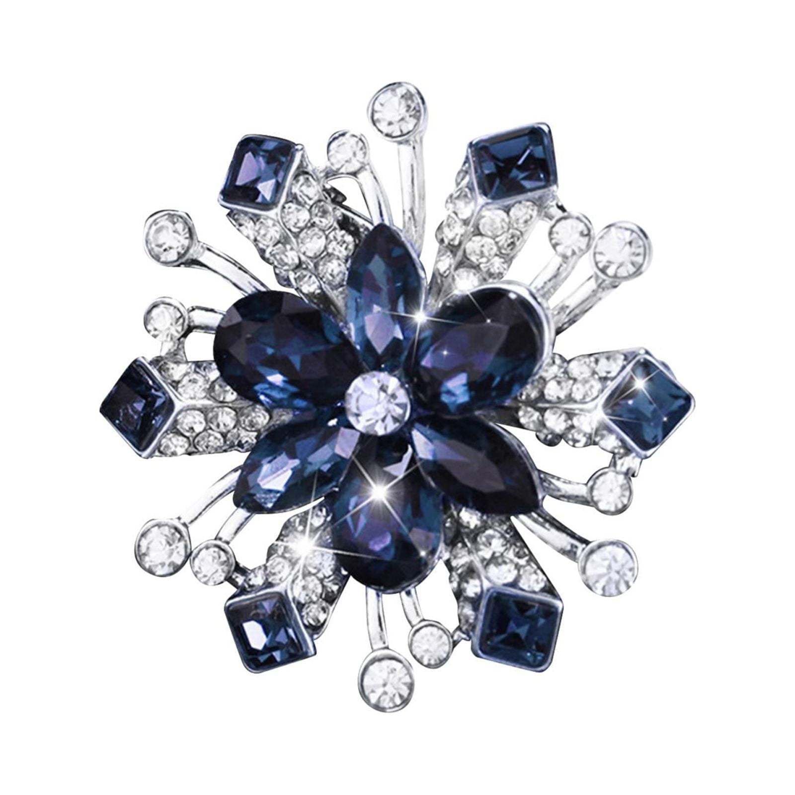 Jewelry for Graduation Prom Night Party Diamond Encrusted Flower Brooch ...