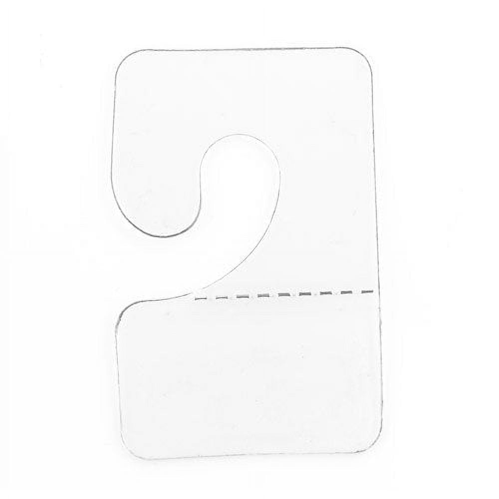 JewelrySupply Clear J-Hook Hang Tabs (200-Pcs.) Hook Hang Tabs Slatwall ...