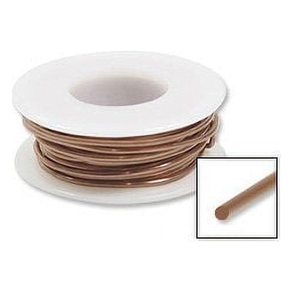 JewelrySupply Copper Dead Soft Wire Round 20 Gauge (20 Foot) - Walmart.com