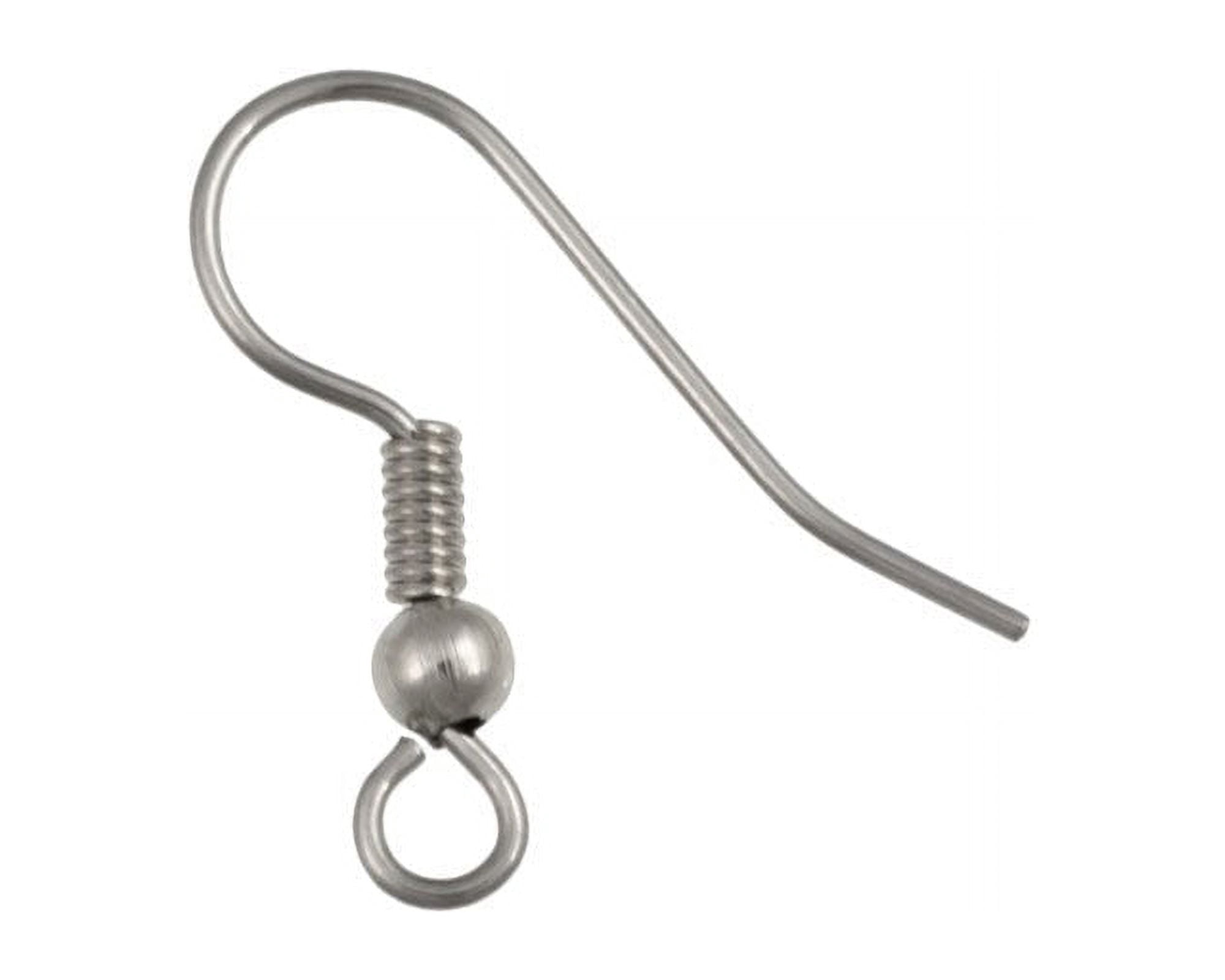 JewelrySupply French Hook Earring Wire with Bead & Spring Surgical ...