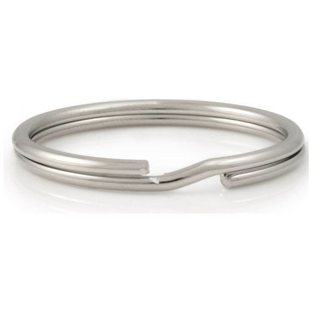 JewelrySupply Key Rings 32mm Split Ring Silver Color (Package of 10 ...