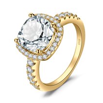 FB Jewels 14K Yellow Gold Cubic Zirconia CZ Engagement Ring Size 11 - Walmart.com