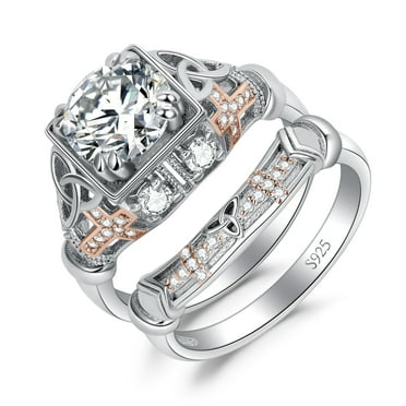 Jewelrypalace Love Heart 2.5ct Created Pink Morganite Sapphire Halo Engagement Rings For Women ...