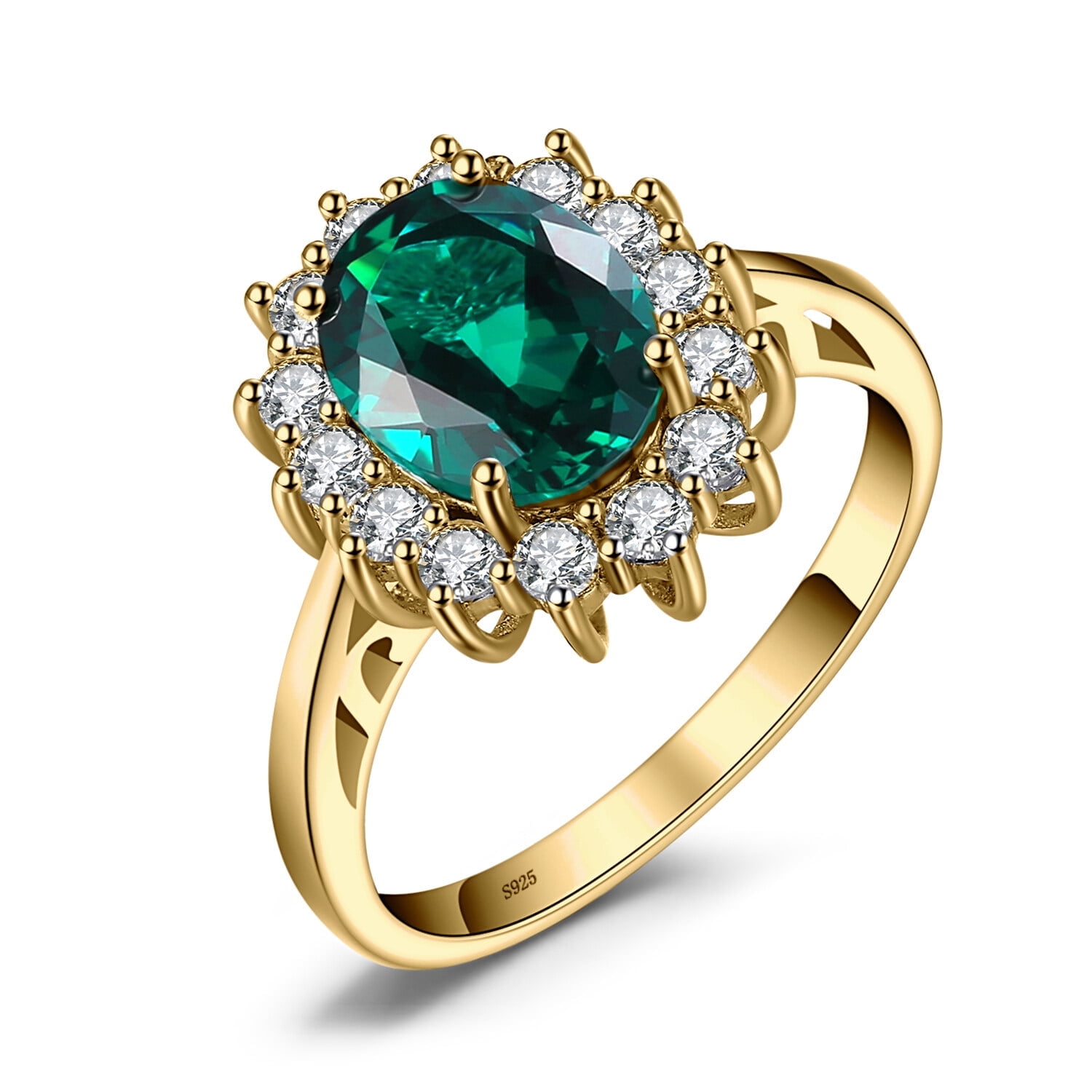 Jewelrypalace Princess Diana Kate Middleton Gemstone Birthstone Green ...