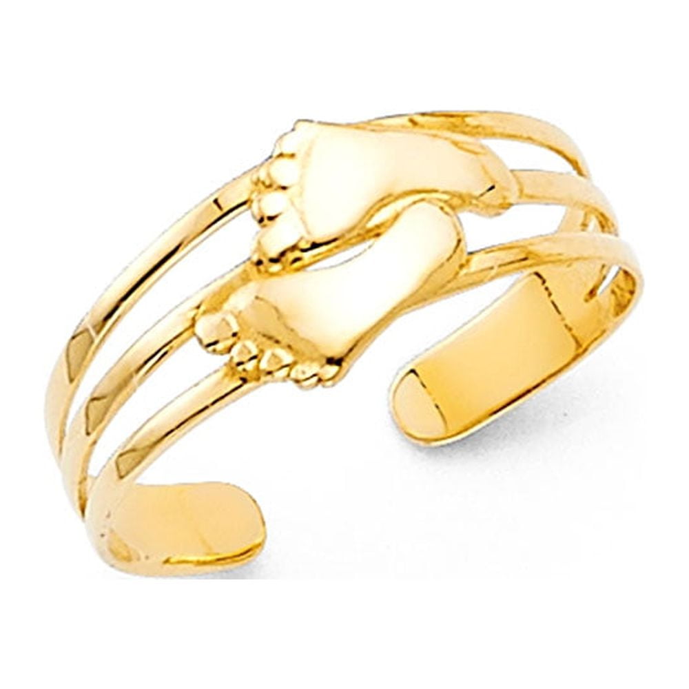 Jewels By Lux14K Yellow Gold Toe Ring Size 5 - Walmart.com
