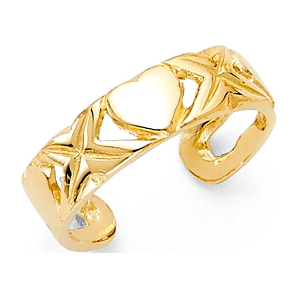 Jewels By Lux14K Yellow Gold Toe Ring Size 7 - Walmart.com