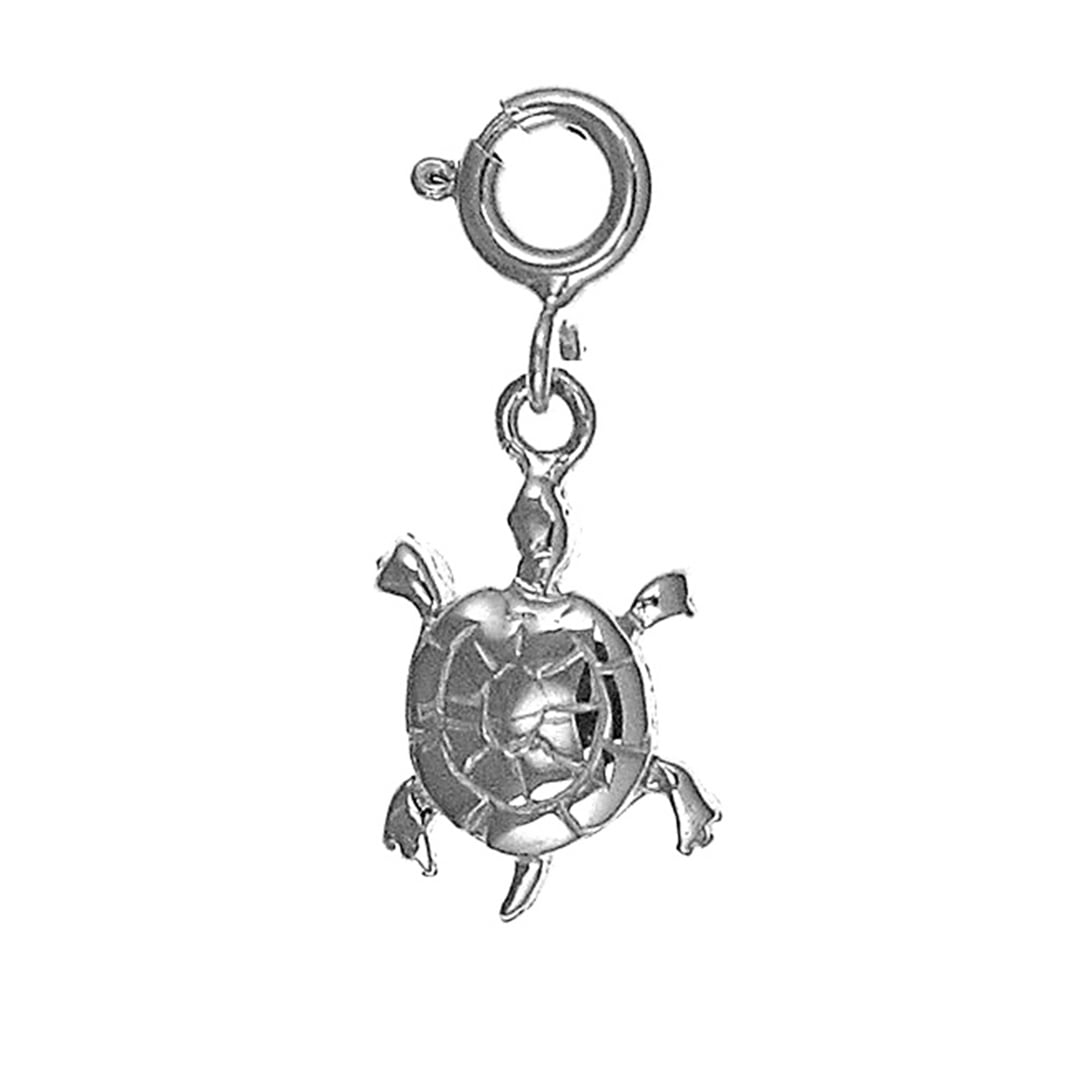 Jewels Obsession Sterling Silver Turtles Pendant - Walmart.com