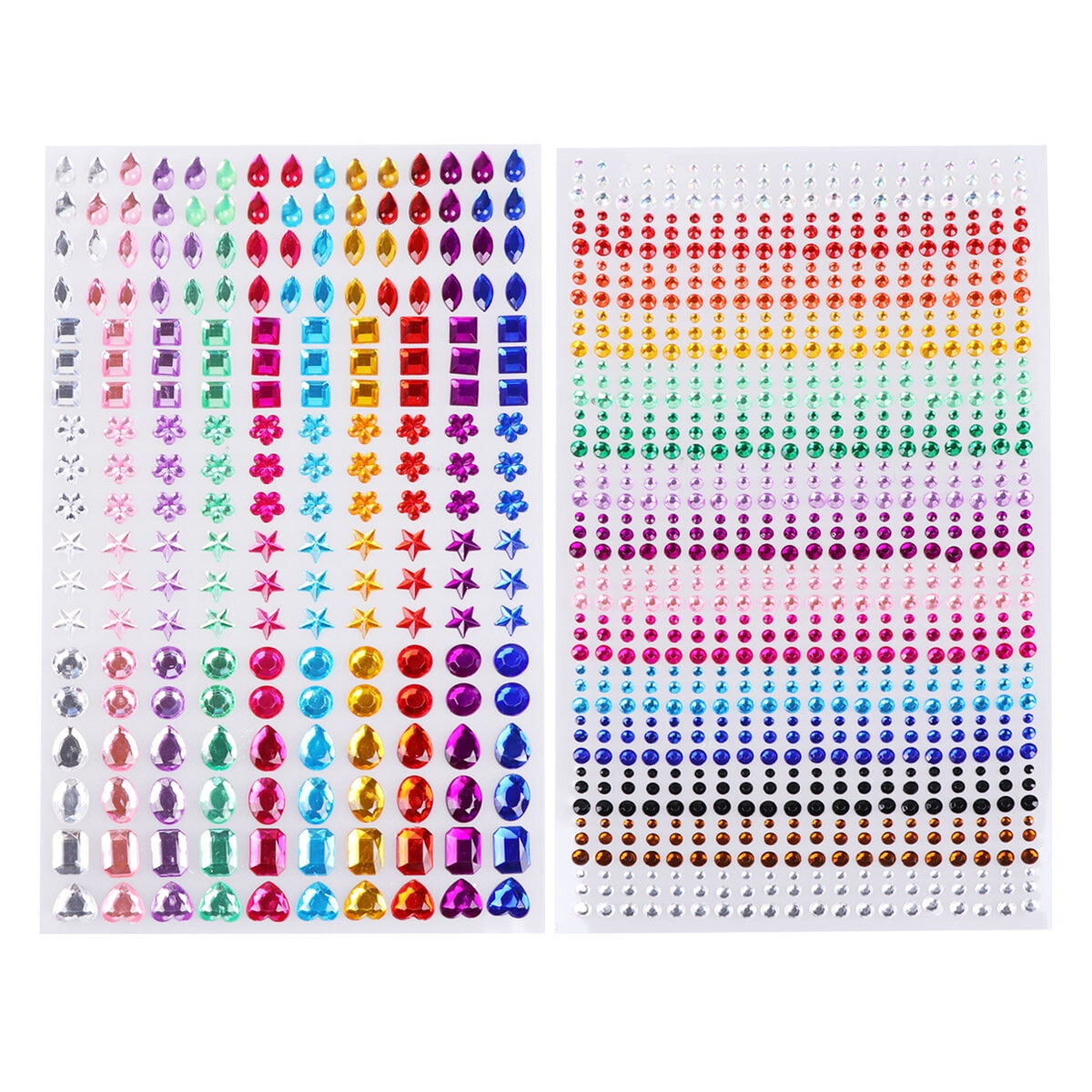 Jewels Stickers Self Adhesive Rhinestone Sticker Flatback Bling Craft ...