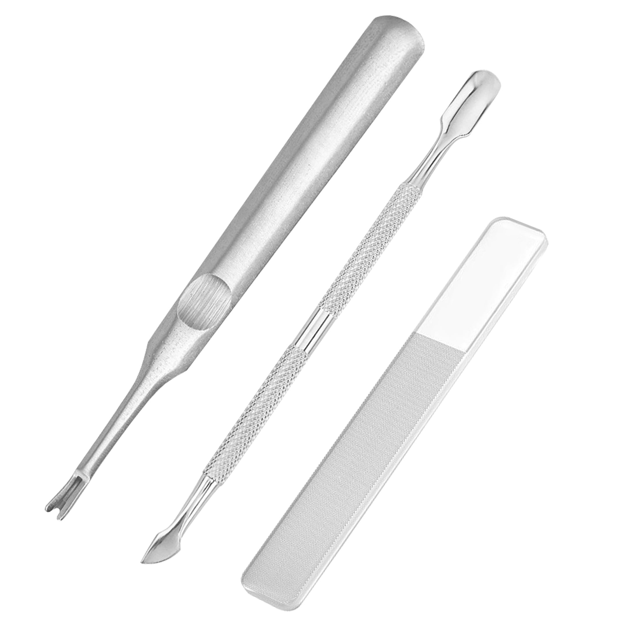 Jewexier V-Shaped Fingernail Cuticle Remover & Pusher, Nail File ...