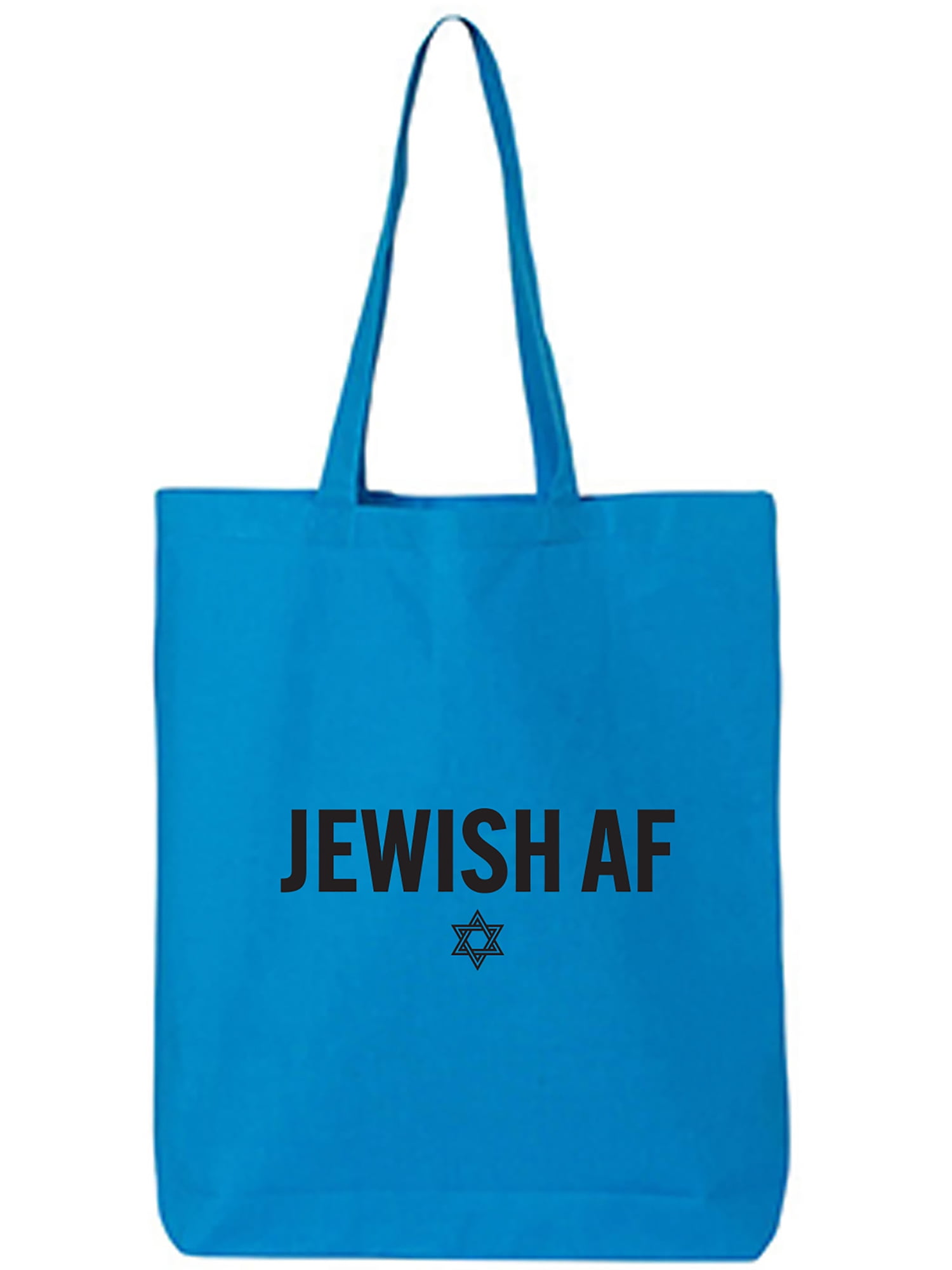 Jewish AF Cotton Canvas Tote Bag - Walmart.com