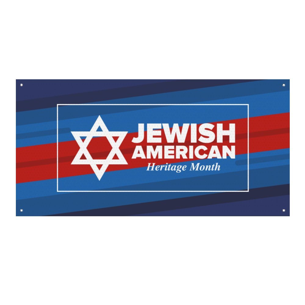 Jewish American Heritage Month Banners Flag Hanging Backdrop Sign Wall ...