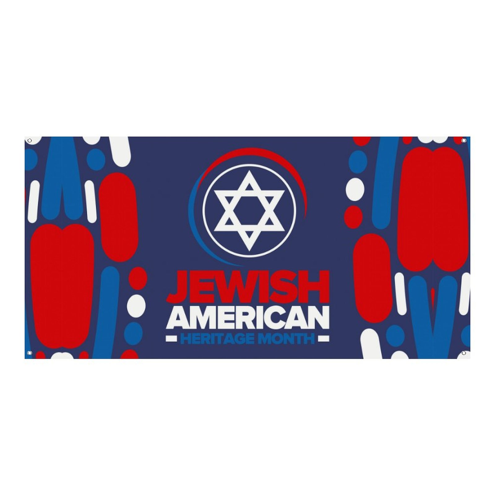 Jewish American Heritage Month Banners Flag Hanging Backdrop Sign Wall ...