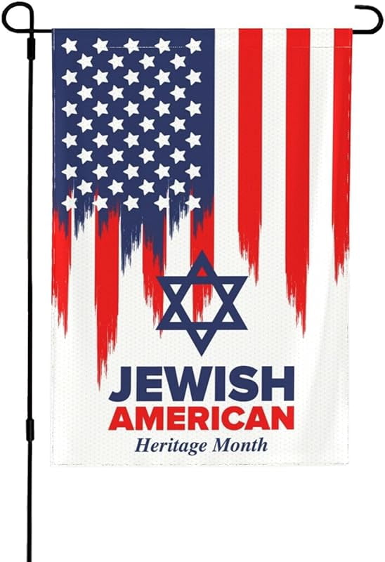 Jewish American Heritage Month Garden Flags 12.5 x 18 Inches Double ...