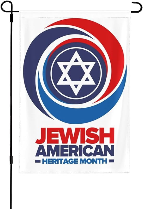 Jewish American Heritage Month Garden Flags 12.5 x 18 Inches Double ...