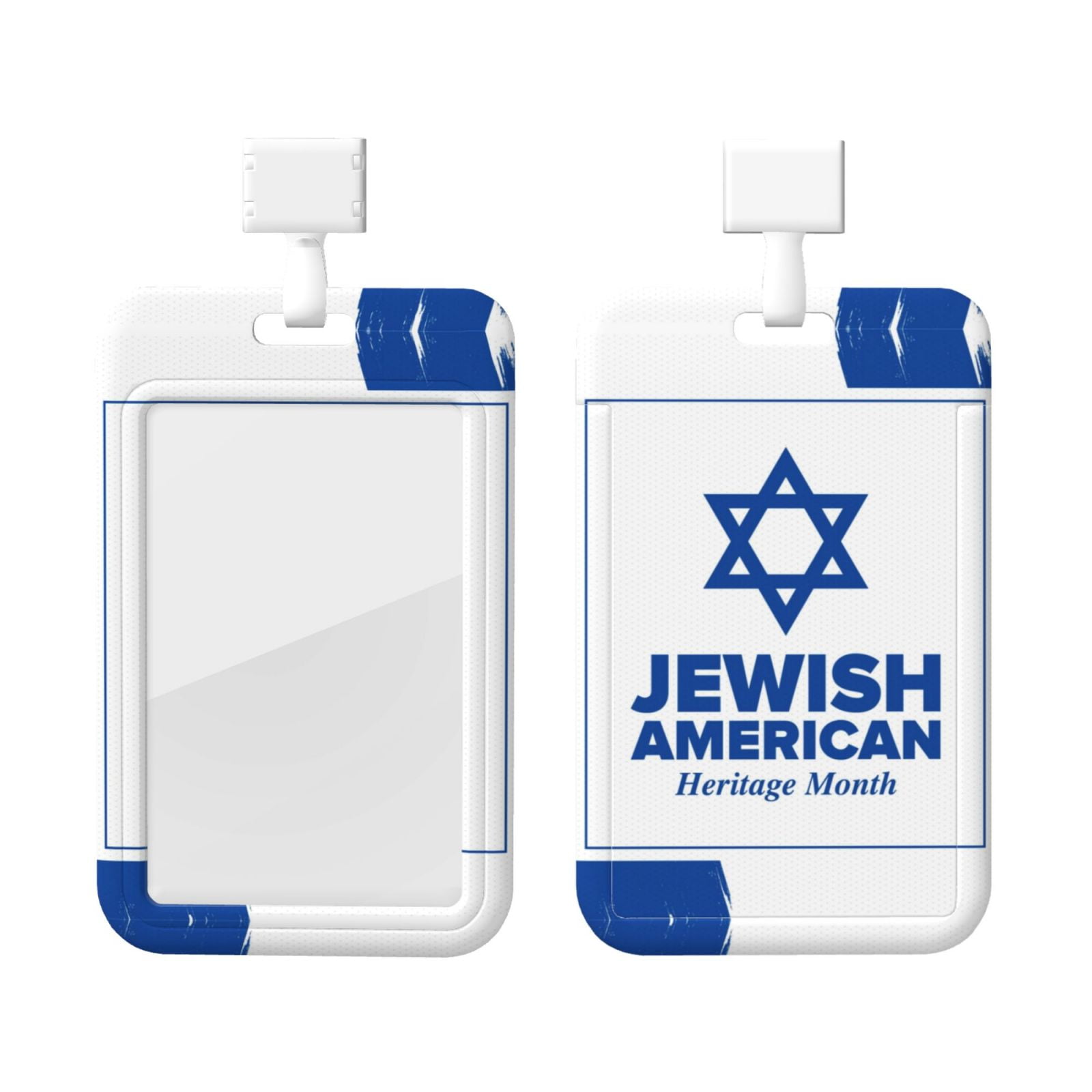 Jewish American Heritage Month Id Card Badge With Lanyard,Name Tag ...