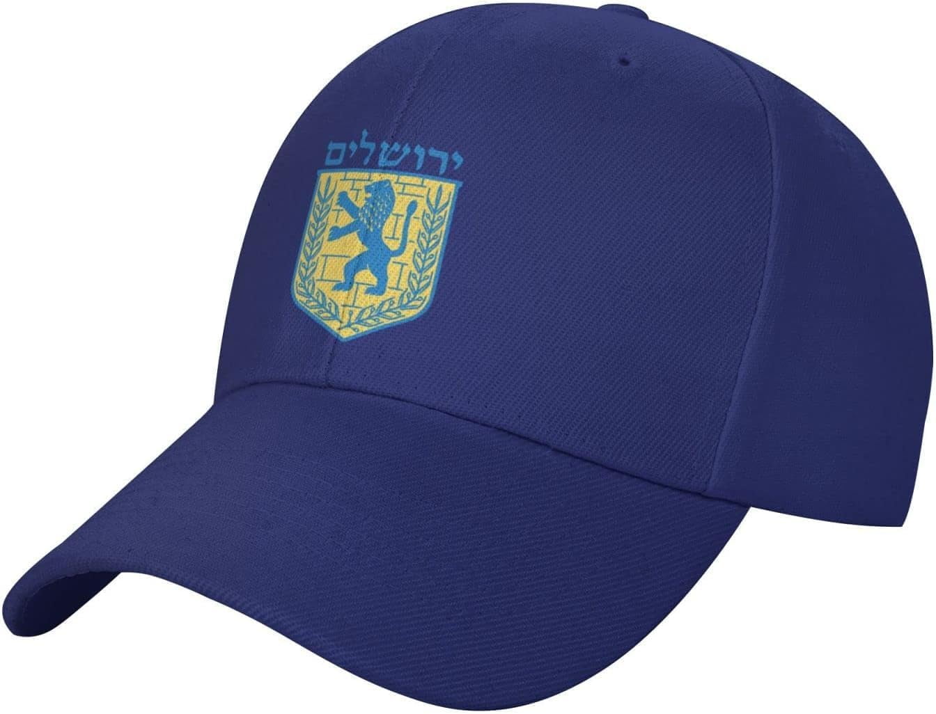 Jewish Israel Emblem of Jerusalem Baseball Cap Men - Classic Dad Hat ...