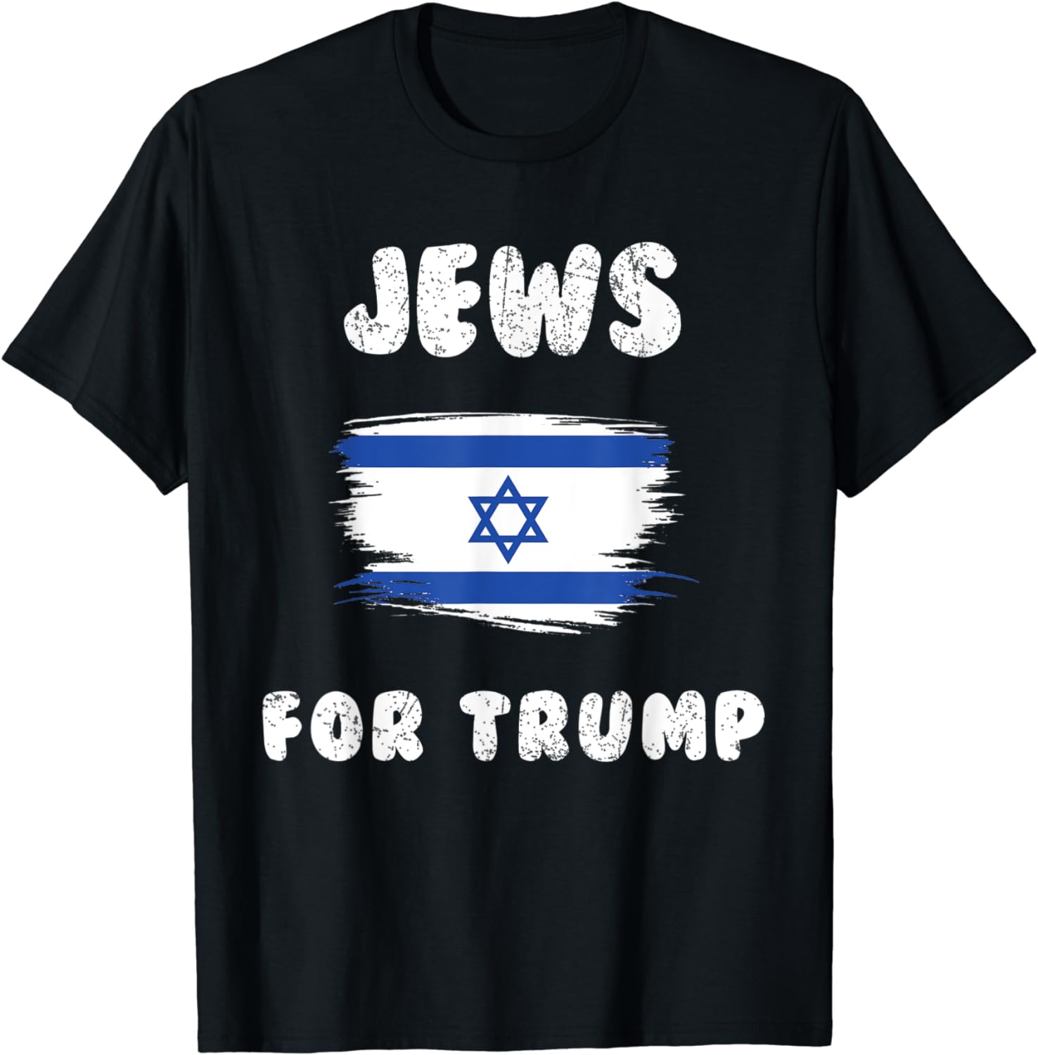 Jewish Israel Flag Jews for Trump T-Shirt - Walmart.com