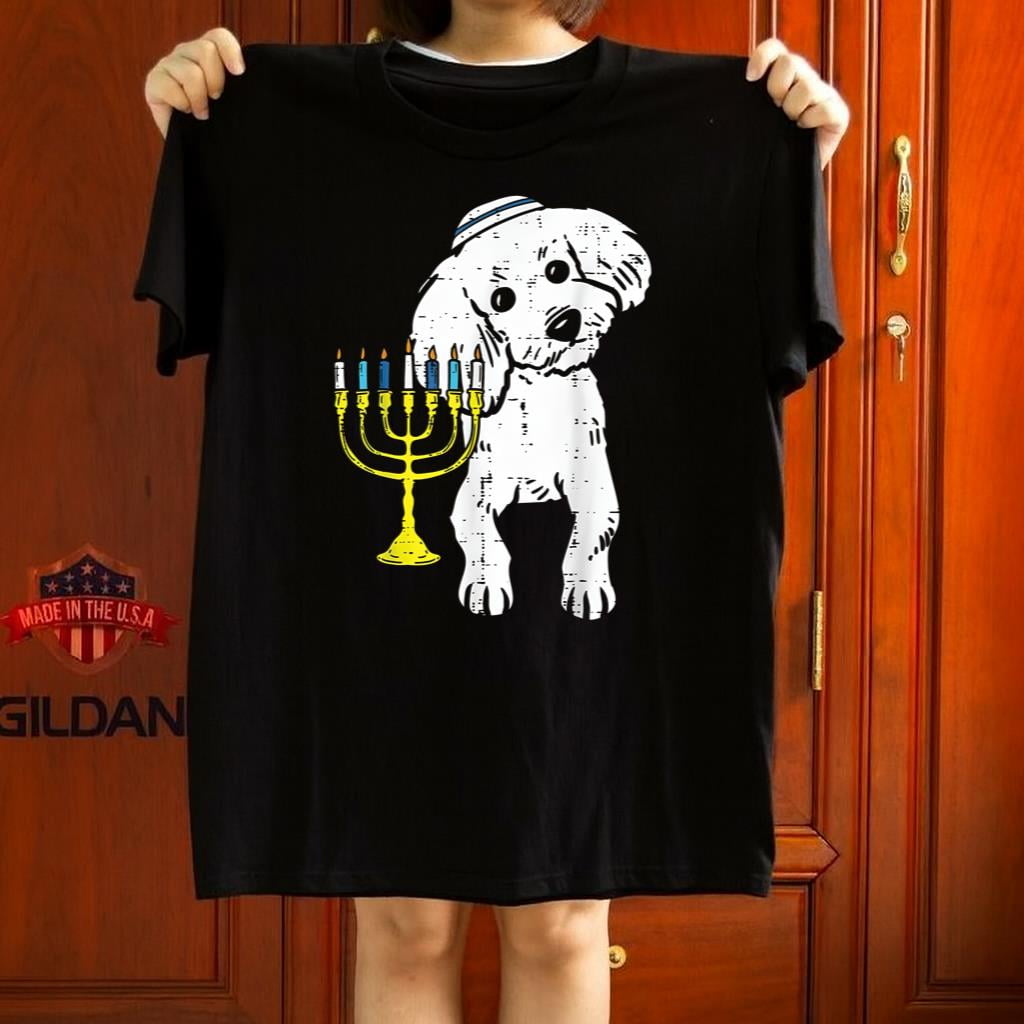 Jewish Poodle Dog Menorah Funny Hanukkah Pajamas Chanukah Graphic,for ...