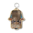 Jewish Wooden Hamsa Menorah Blessing for Home - Good Luck Wall Decor ...