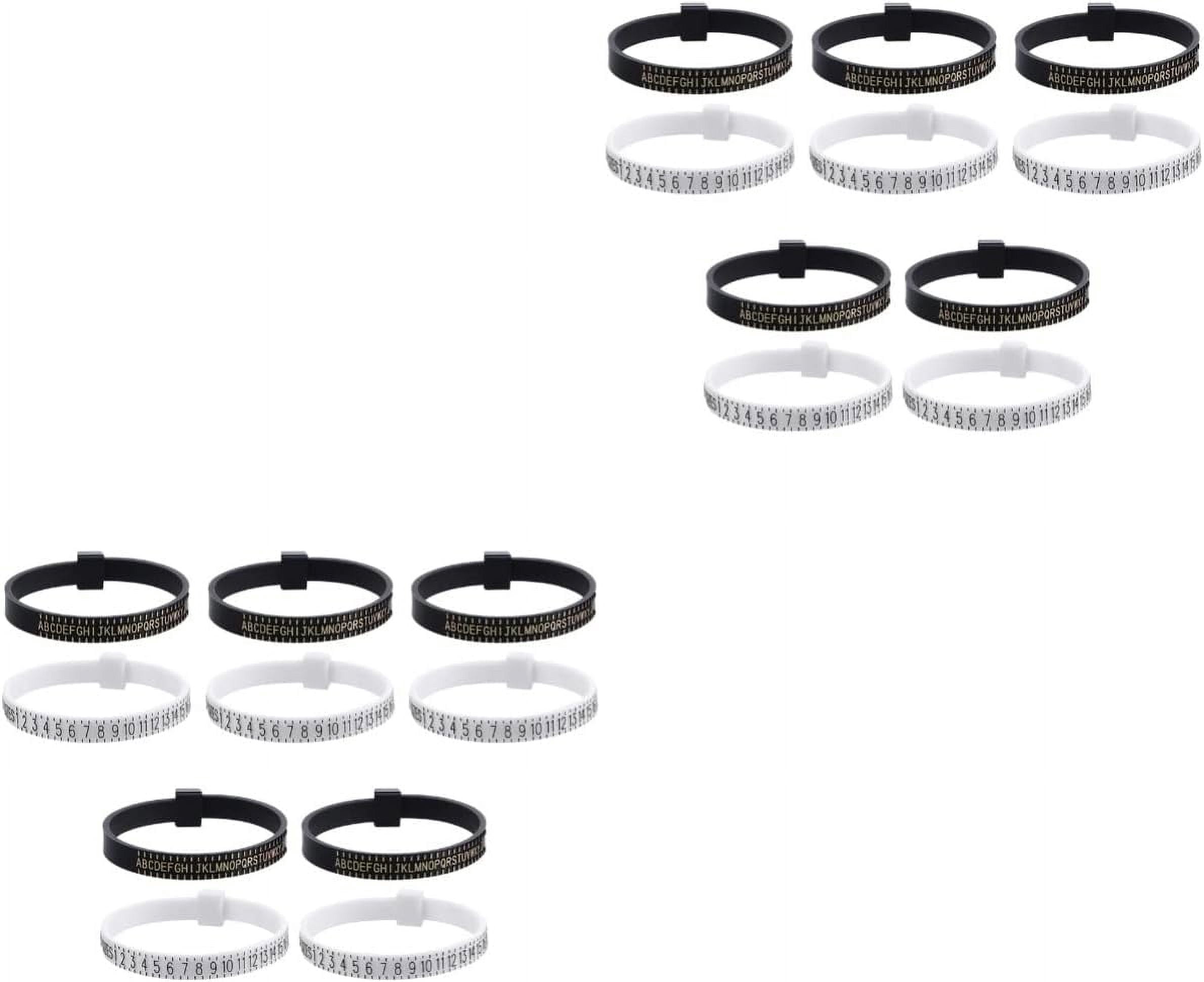 Jewlery 20 Pcs Ring Ruler Lady Tools Men Suit Ring Measuring Sizer for ...