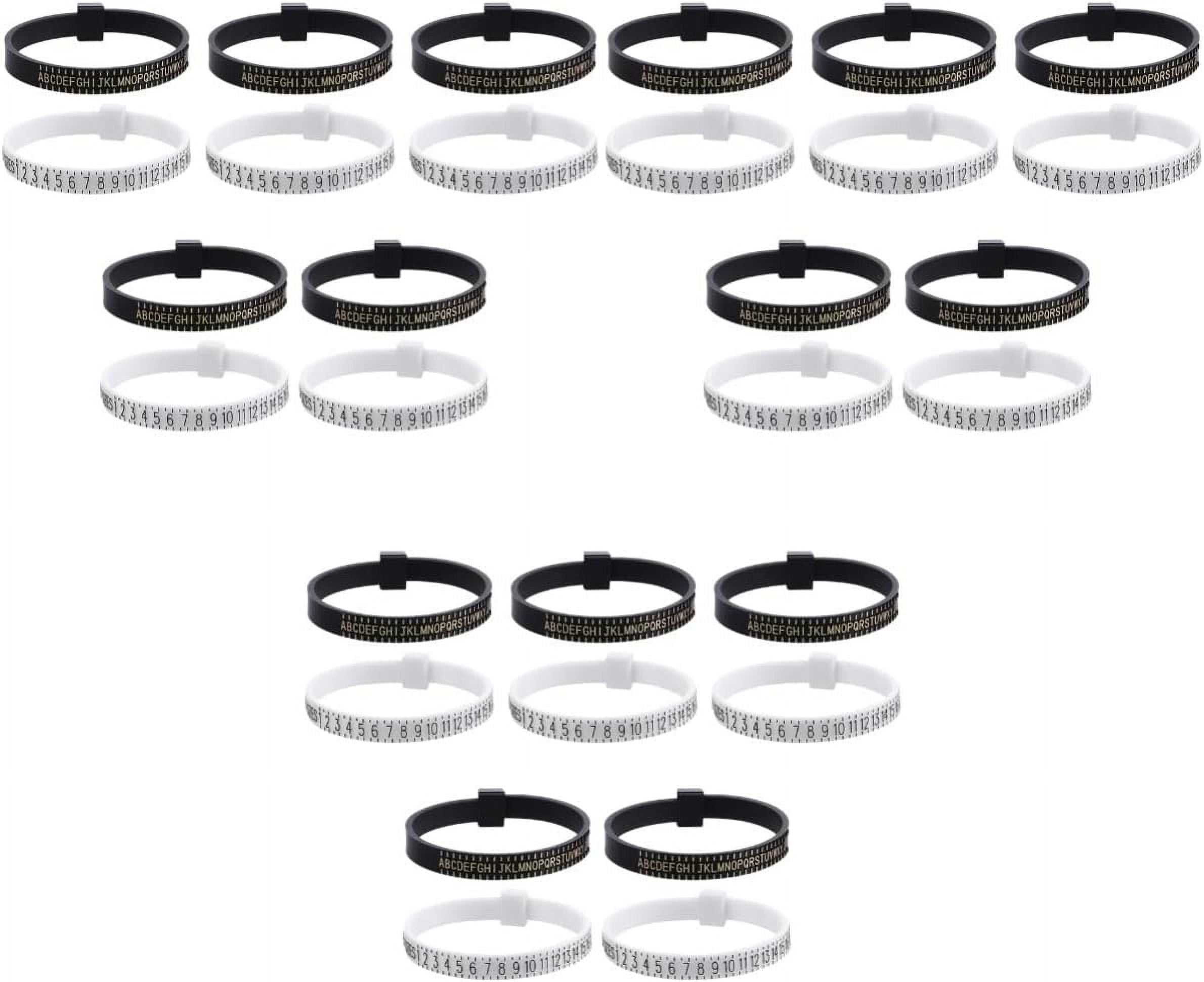 Jewlery 30 Pcs Ring Ruler Ladies Suits Men Suit Ring Size Ruler Jewelry ...